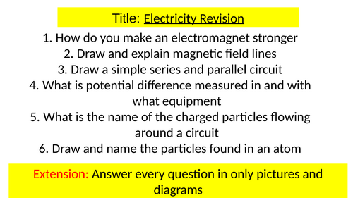 GCSE Electricity Full Unit: Lessons of Engaging PowerPoint ...