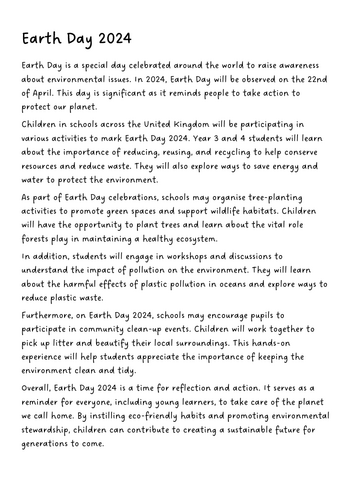 Earth Day 2024 Bumper Pack | Teaching Resources