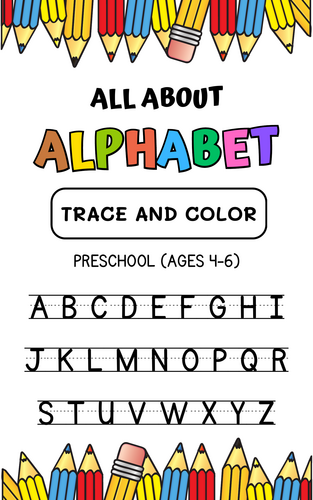 All About Alphabet - Trace and Color | Teaching Resources