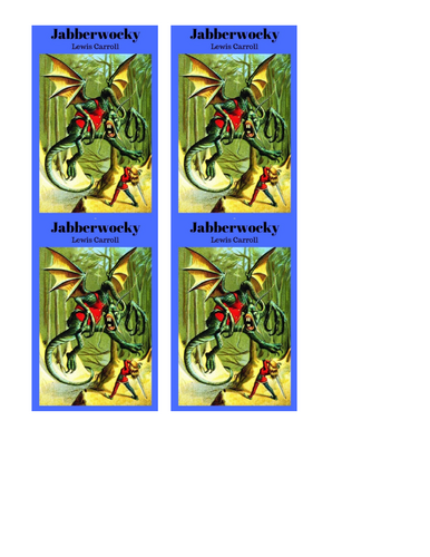Jabberwocky by Lewis Carroll - Year 4 Unit of Writing Resources ...