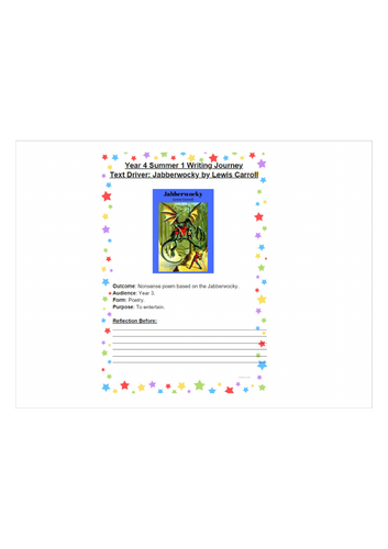 Jabberwocky by Lewis Carroll - Year 4 Unit of Writing Resources ...