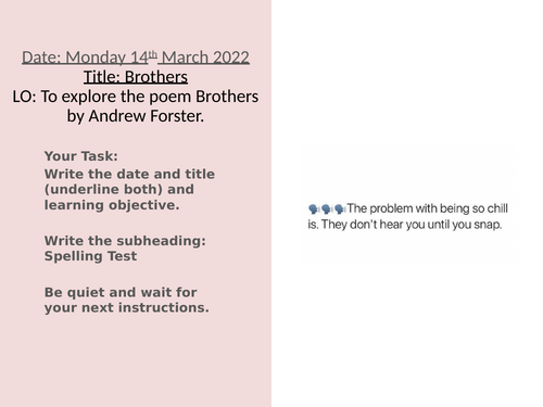 Year 7 Poetry SOW | Teaching Resources