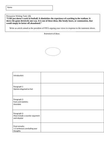 Language Paper 2 Section B SOW | Teaching Resources