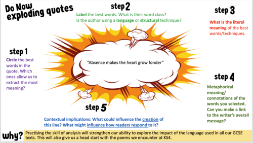 Exploding Quotes | Teaching Resources