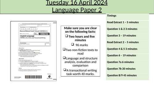 GCSE English Language Paper 2 Walking Talking Mock | Teaching Resources