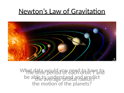 Physics Gravitational fields Powerpoints | Teaching Resources