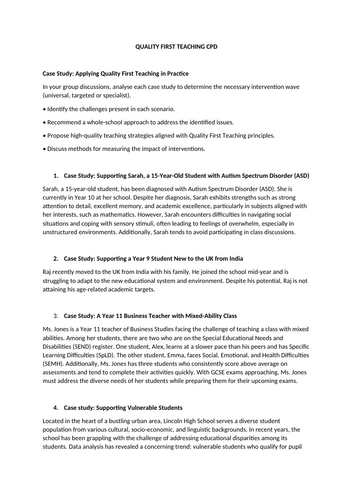 Quality First Teaching-Strategies for Inclusive Education | Teaching Resources