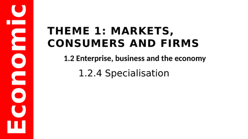 A-level Economics B Theme 1 PowerPoints | Teaching Resources