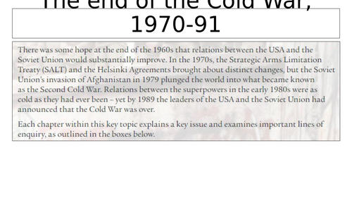 GCSE History - Cold War PowerPoints | Teaching Resources
