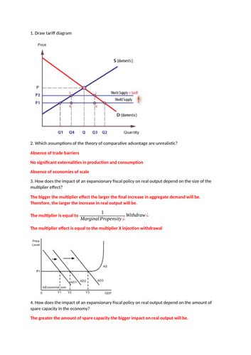 A Level Economics - Restrictions on Free Trade, Protectionism ...