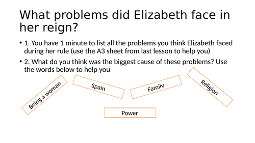 GCSE History - Elizabeth PowerPoints | Teaching Resources