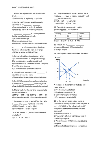 A Level Economics - Trade Blocs and World Trade Organisation | Teaching ...