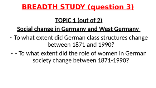 A-level History - Germany PowerPoints | Teaching Resources