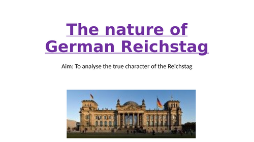 A-level History - Germany PowerPoints | Teaching Resources