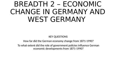 A-level History - Germany PowerPoints | Teaching Resources