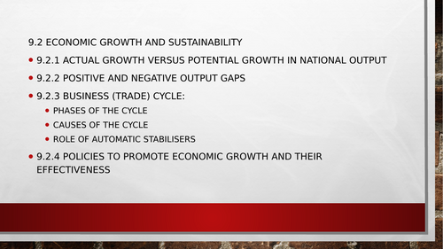 YEAR 13 ECONOMICS CAMBRIDGE PRESENTATIONS: Powerpoint notes | Teaching ...