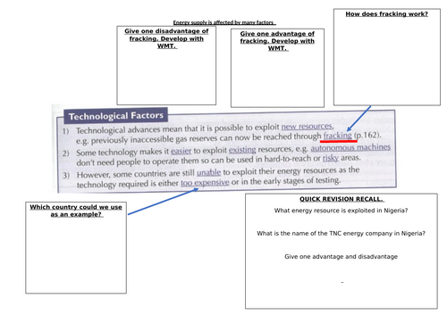 AQA PAPER 2 SECTION C. Factors influencing energy supply, strategies to ...