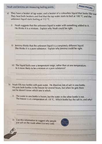 Pure and impure substances KS3 | Teaching Resources