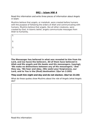 Eduqas GCSE Religious Studies - Islam Beliefs and Teachings | Teaching ...