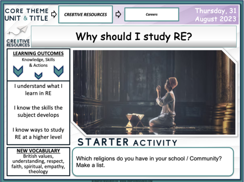 Why should I study RE | Teaching Resources