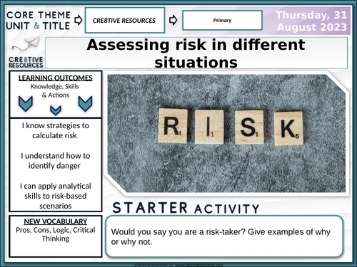 Assessing Risks in different situations - Primary PSHE | Teaching Resources