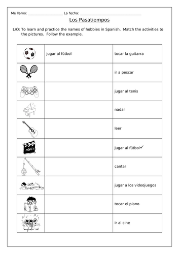 SPANISH - LOS PASATIEMPOS - HOBBIES & OPINIONS | Teaching Resources