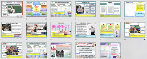 My Rights and Responsibilities at school | Teaching Resources