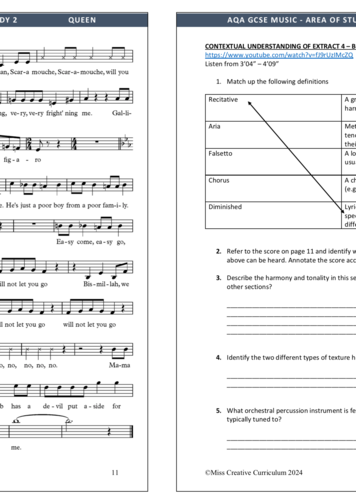 AQA GCSE Music- NEW Area of Study 2 QUEEN | Teaching Resources