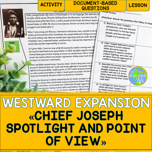 Chief Joseph Spotlight and Point of View | Teaching Resources