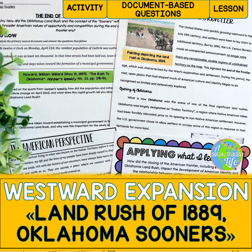 End of the Frontier, Land Rush 1889, Oklahoma Sooners | Teaching Resources
