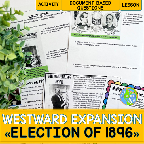 Election of 1896, William McKinley, William Jennings Bryan | Teaching ...