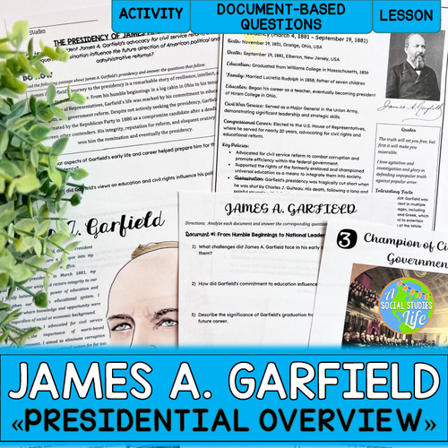 James Garfield Presidency Overview | Teaching Resources