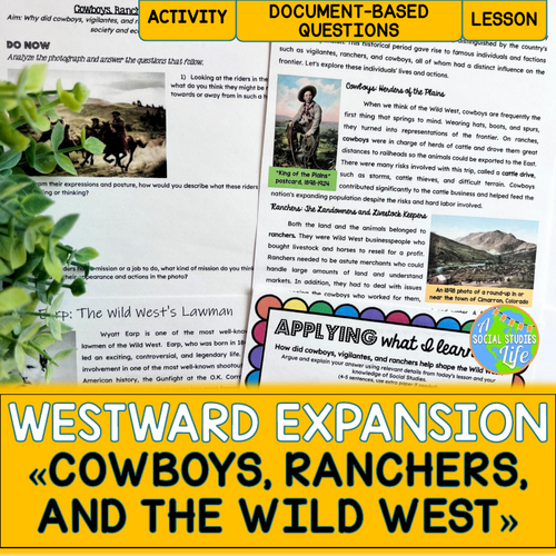 Cowboys, Vigilantes, Ranchers, Wild West | Teaching Resources