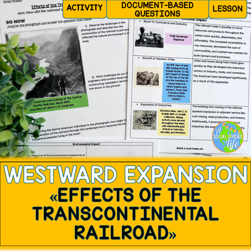 Transcontinental Railroad Effects | Teaching Resources