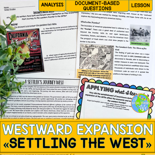 Settlers Move West, Frontier, Comstock Lode, Boomtowns | Teaching Resources