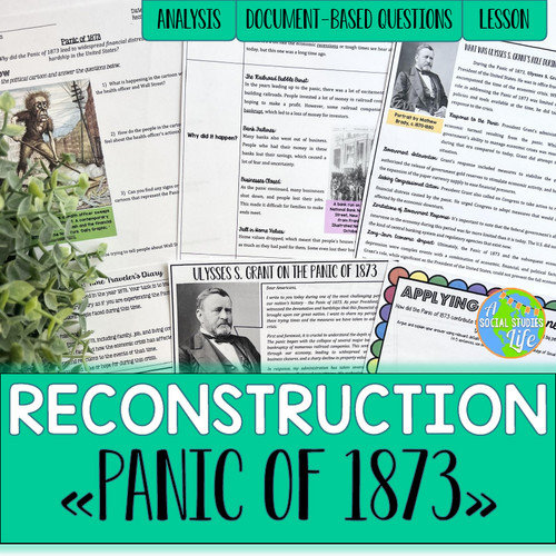 Panic of 1873, Ulysses S. Grant | Teaching Resources