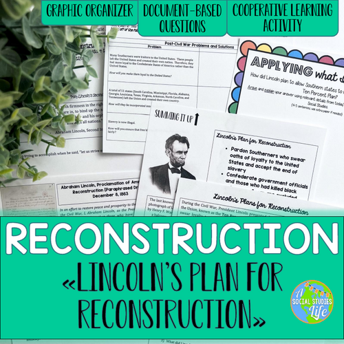 Lincoln's Reconstruction Plan, Ten Percent Plan | Teaching Resources