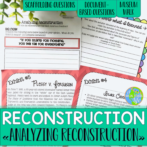 Analyzing Reconstruction Museum Walk | Teaching Resources
