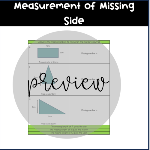 Math Murder Mystery: Crack the Case with Area and Perimeter Problems ...