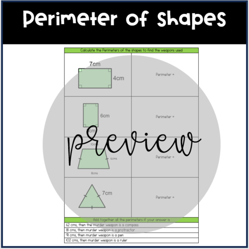 Math Murder Mystery: Crack the Case with Area and Perimeter Problems ...