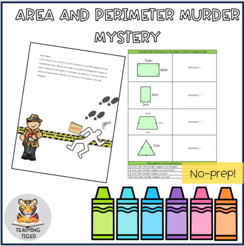 Math Murder Mystery: Crack the Case with Area and Perimeter Problems ...