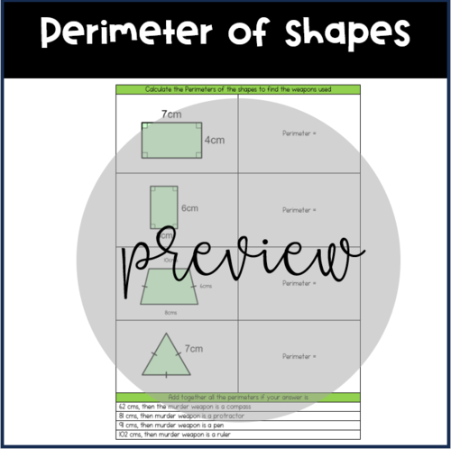 Math Murder Mystery: Crack the Case with Area and Perimeter Problems ...