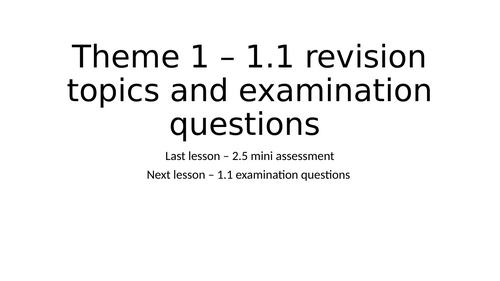Edexcel GCSE Business Theme 1 Topic 1.1 Condensed Revision Resource ...