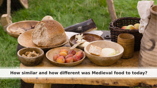 How similar and how different was Medieval food to today? | Teaching ...