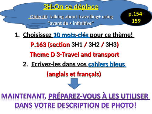 French Edexcel Igcse Speaking Photos With Questions For Units 1 To 3 Teaching Resources