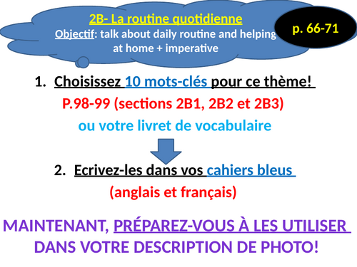 French Edexcel IGCSE Speaking: photos with questions for units 1 to 3 ...