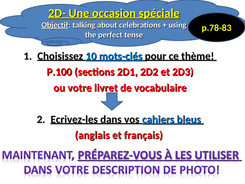French Edexcel IGCSE Speaking: photos with questions for units 1 to 3 ...