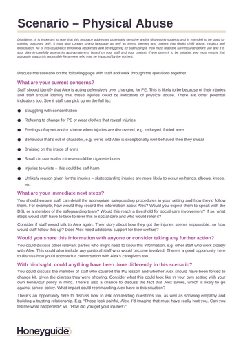 Physical Abuse Staff Training Pack | Teaching Resources