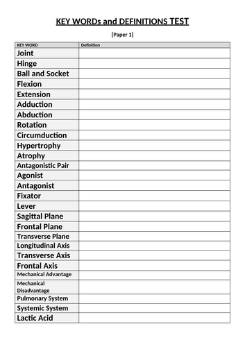 GCSE PE [OCR] – Paper 1 & 2 – Year 11 Examination Revision | Teaching ...