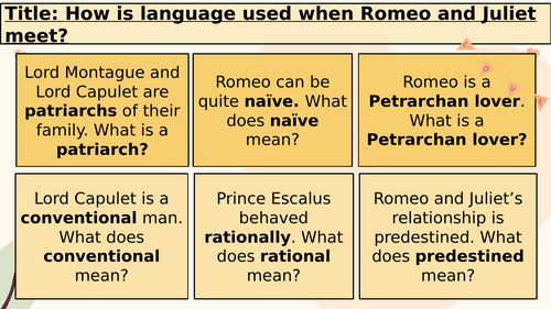 Romeo and Juliet scheme of work | Teaching Resources